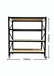 Black Mobile Shelving Chipboard | Shelving Heavy Duty