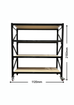 Black Mobile Shelving Chipboard | Shelving Heavy Duty