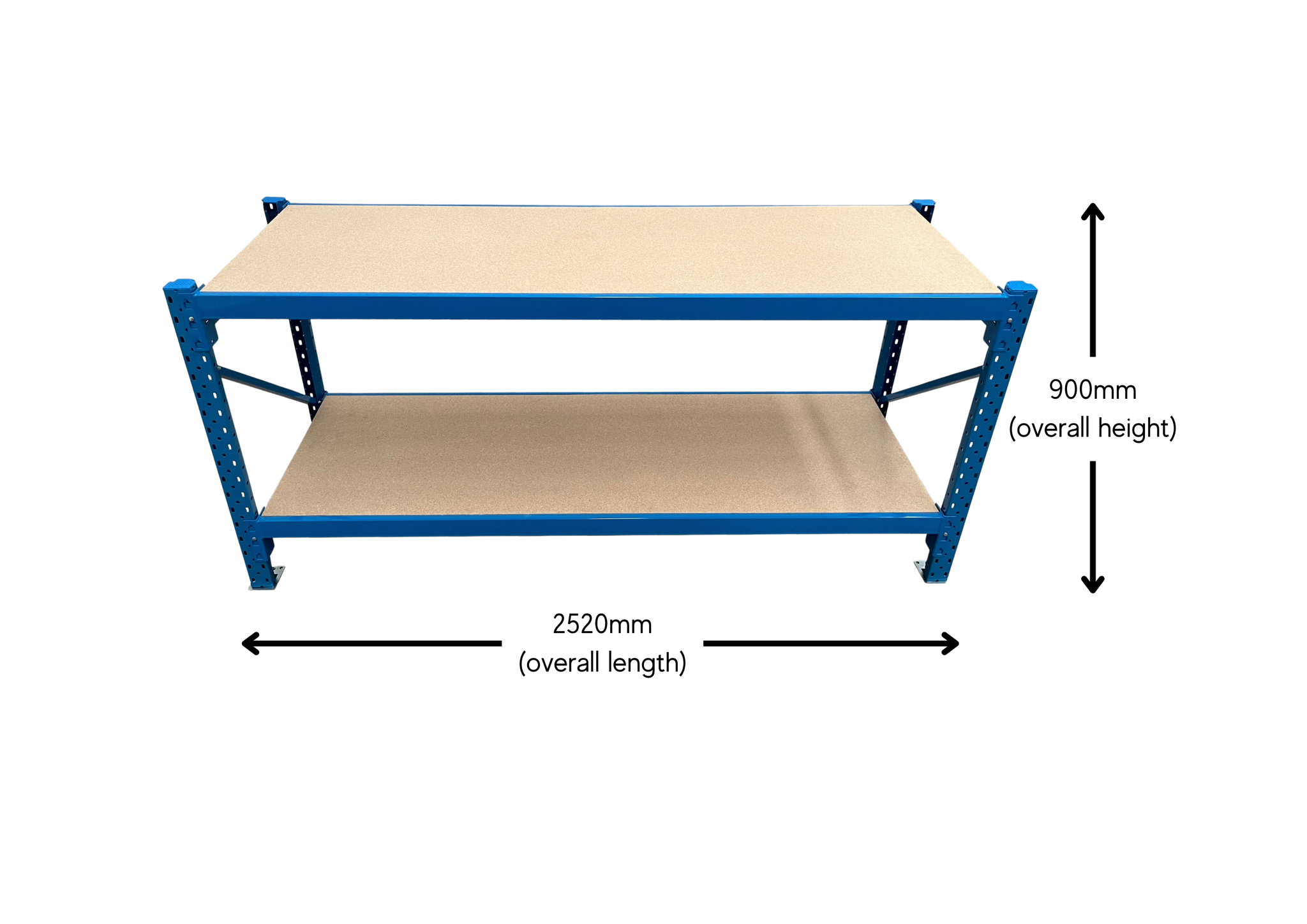 Long Span Workbench: Including Bottom Shelf