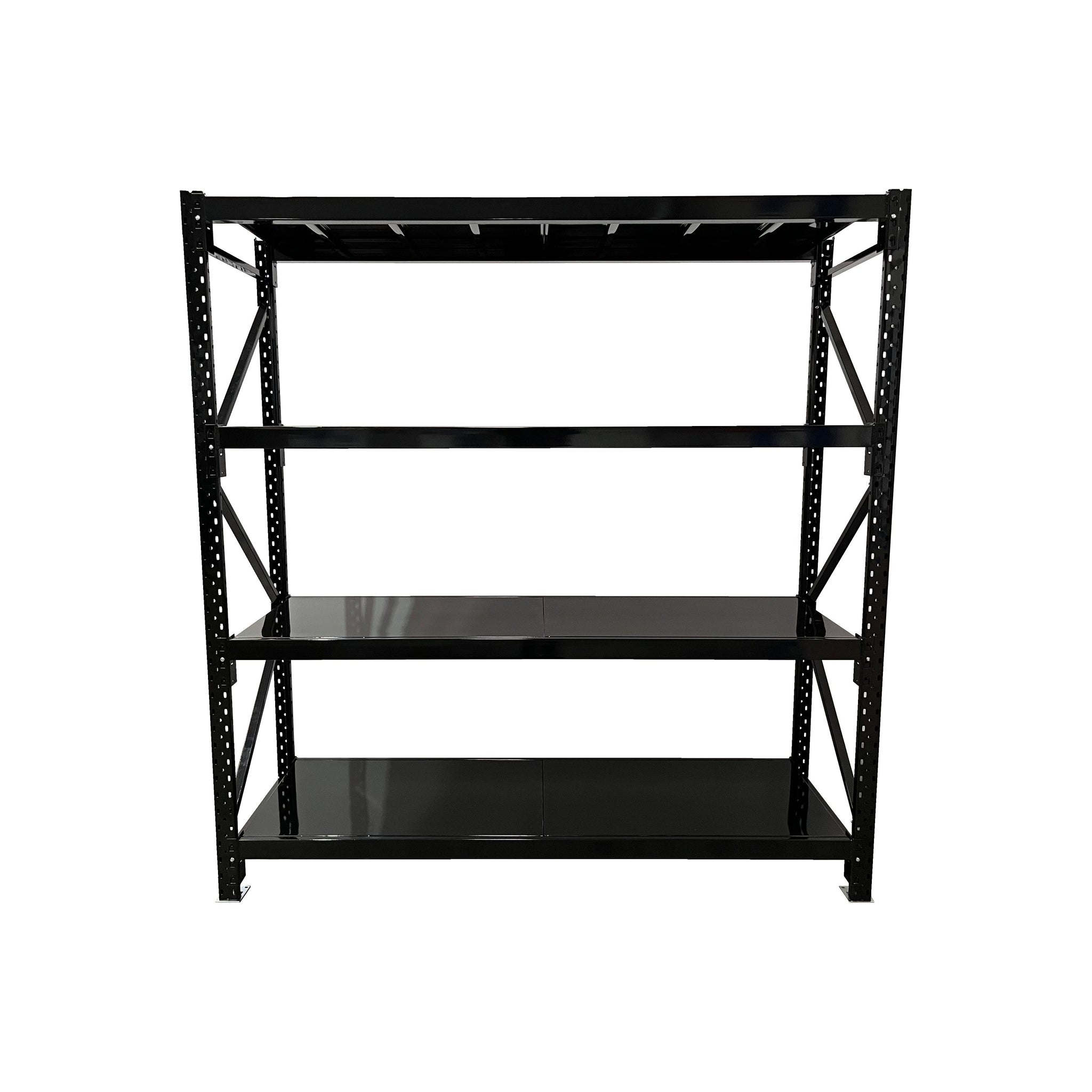 Black Long Span Steel Shelving 2000mm High Starter | Longspan Racking