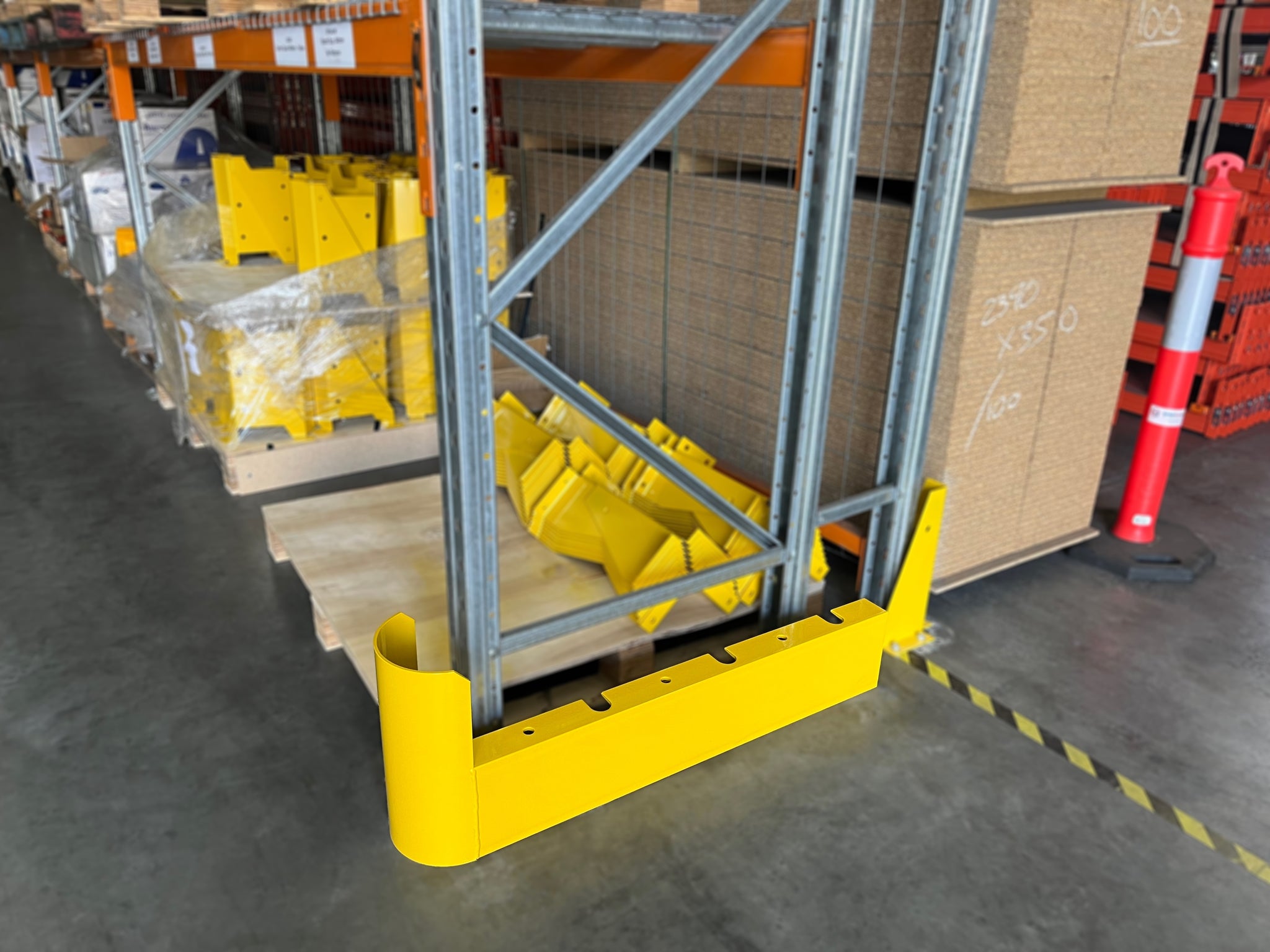 AXIS Aisle Barrier Single Deep (Single End Left) | ReadyRack