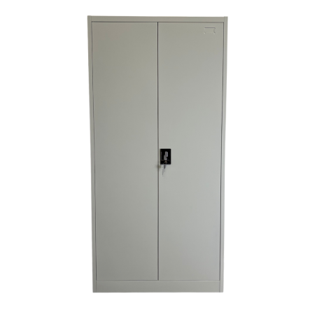 Light Grey 2 Door Lockable Cabinet - 4 Shelves | ReadyRack