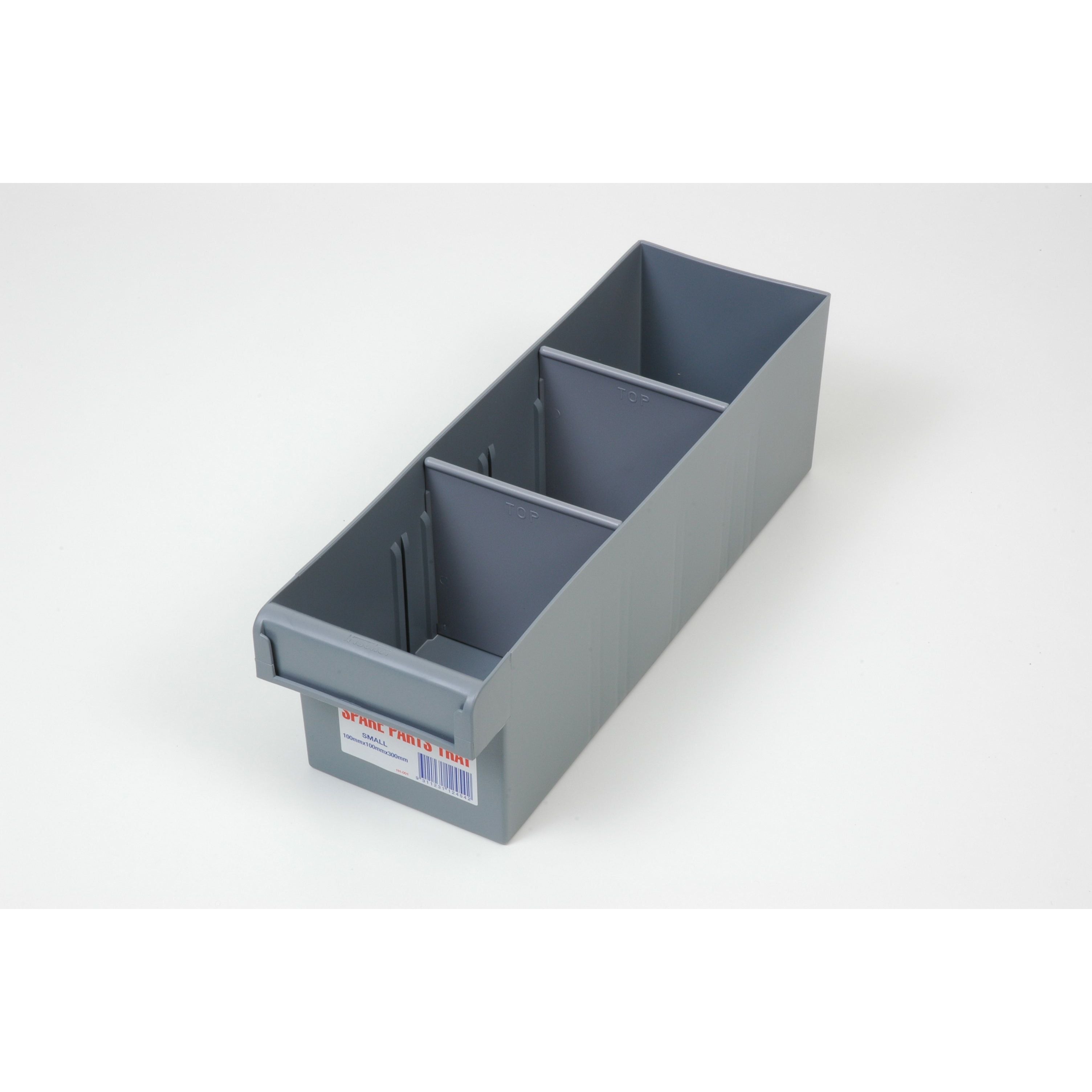 Bulk Grey Spare Parts Tray 100x100x300 - Pack of 122