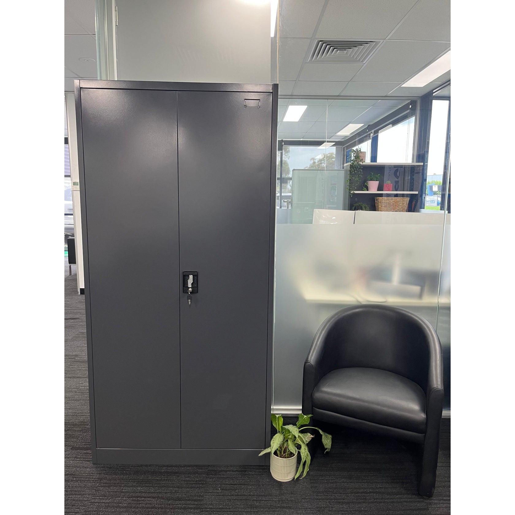 2 Door Lockable Cabinet | 4 Adjustable Shelves | Lockable Cabinet